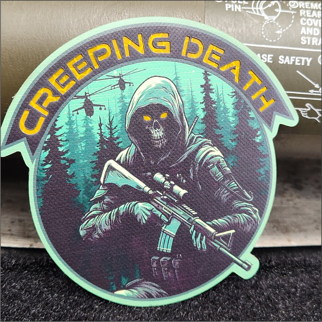 Creeping Death Reflective Laser Cut Printed Patch - #3 in the Metal up ...