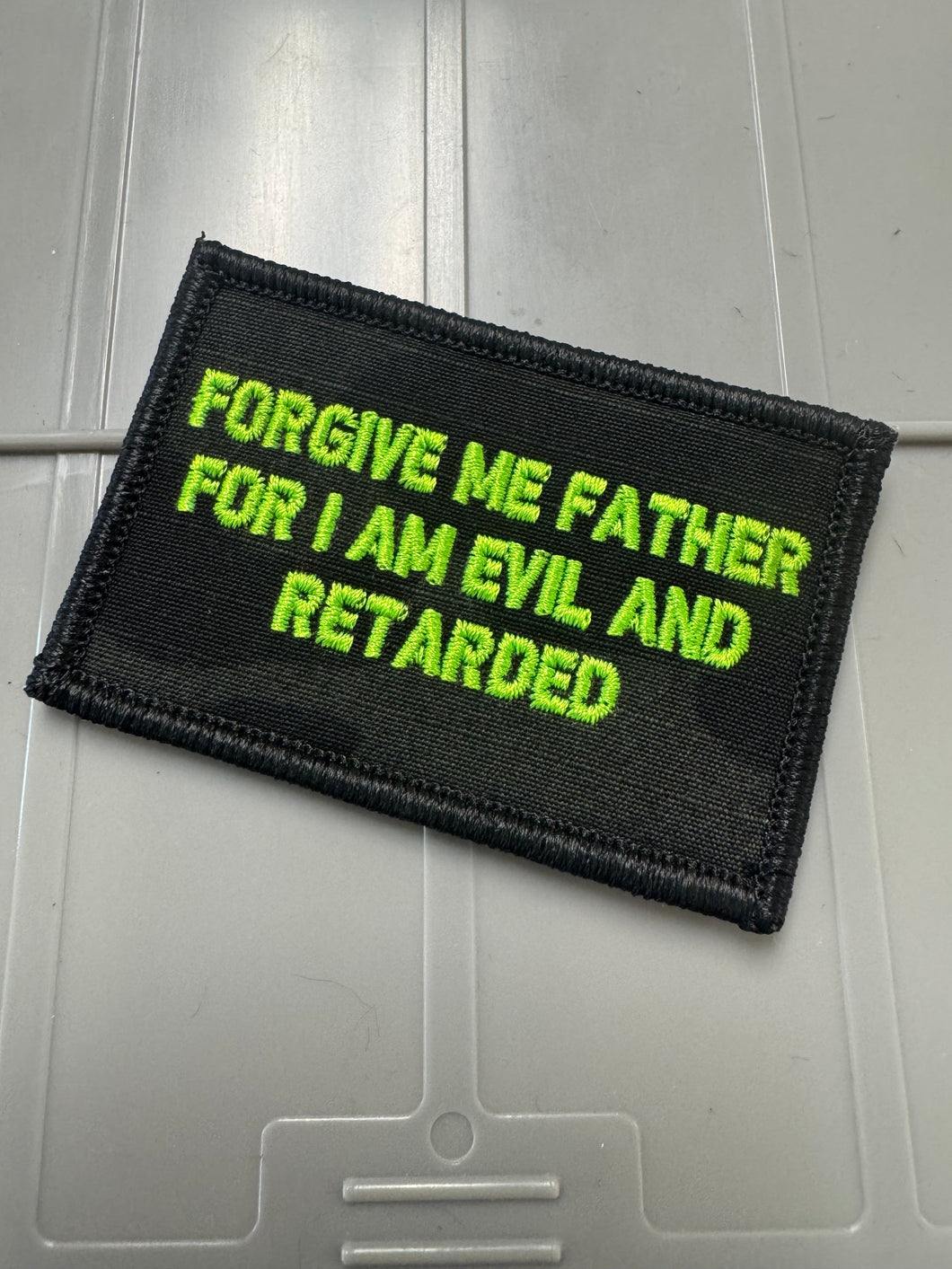 As Seen on Socials - Forgive Me Father For I Am Evil And Retarded - 2x ...